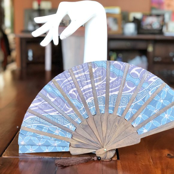Handmade | Accessories | Batik Fan Handmade With The Traditional Batik ...